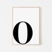 Letter 'O' Printable Wall Art Initial Letter Print Alphabet Letter O ...