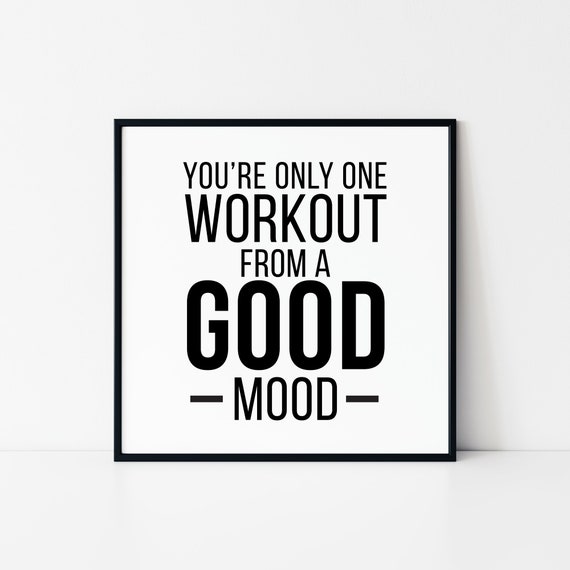 You Are Only One Workout Print Gym Wall Art Gym Poster | Etsy UK