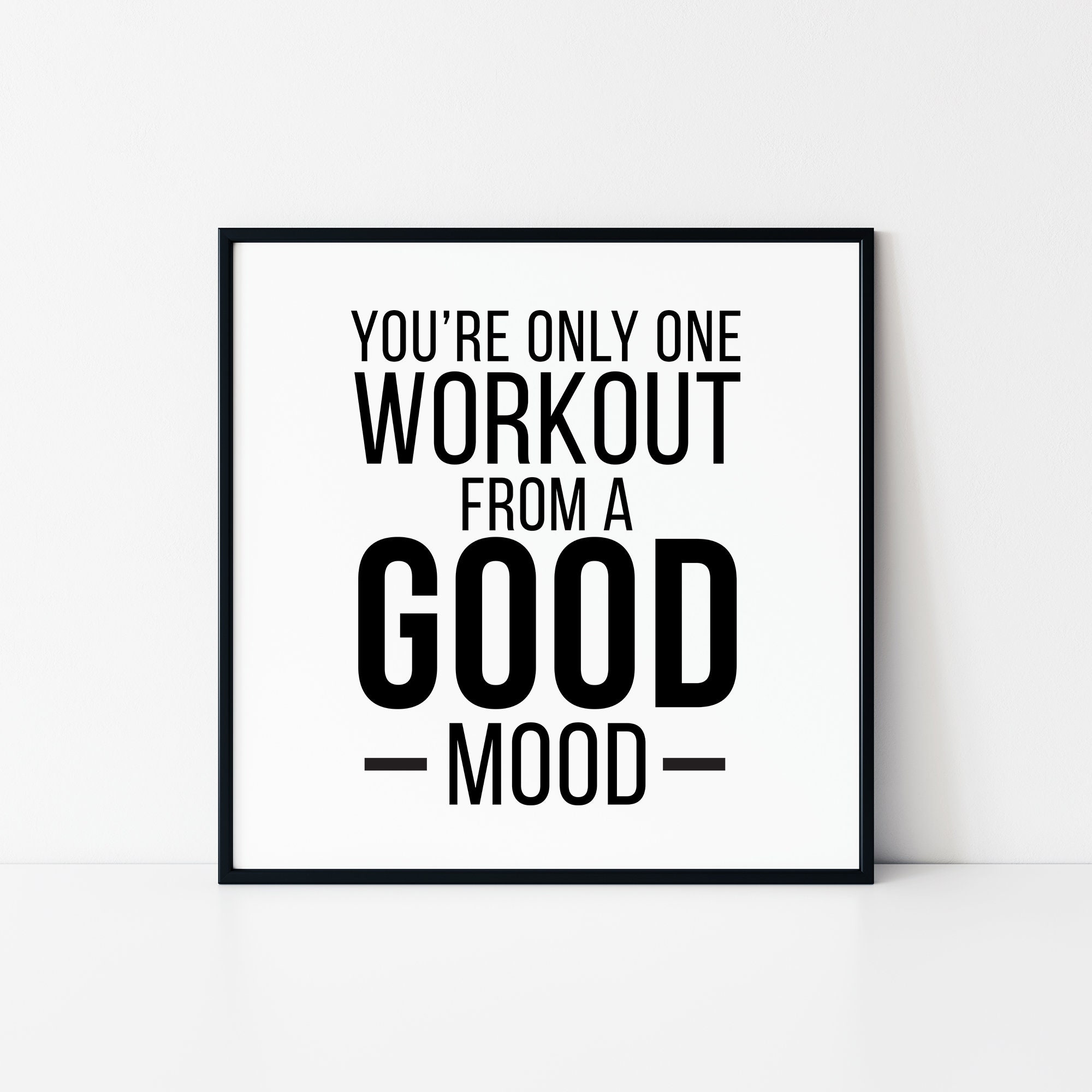 Gym Quote Print | Workout Motivation Wall Art (digital Print) - Etsy