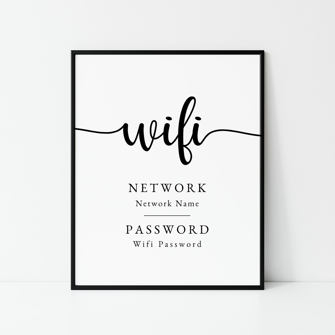 Editable WIFI Password Sign Wifi Sign Editable WIFI Sign | Etsy