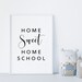 Home Sweet Homeschool Home School Print Homeschool Wall - Etsy