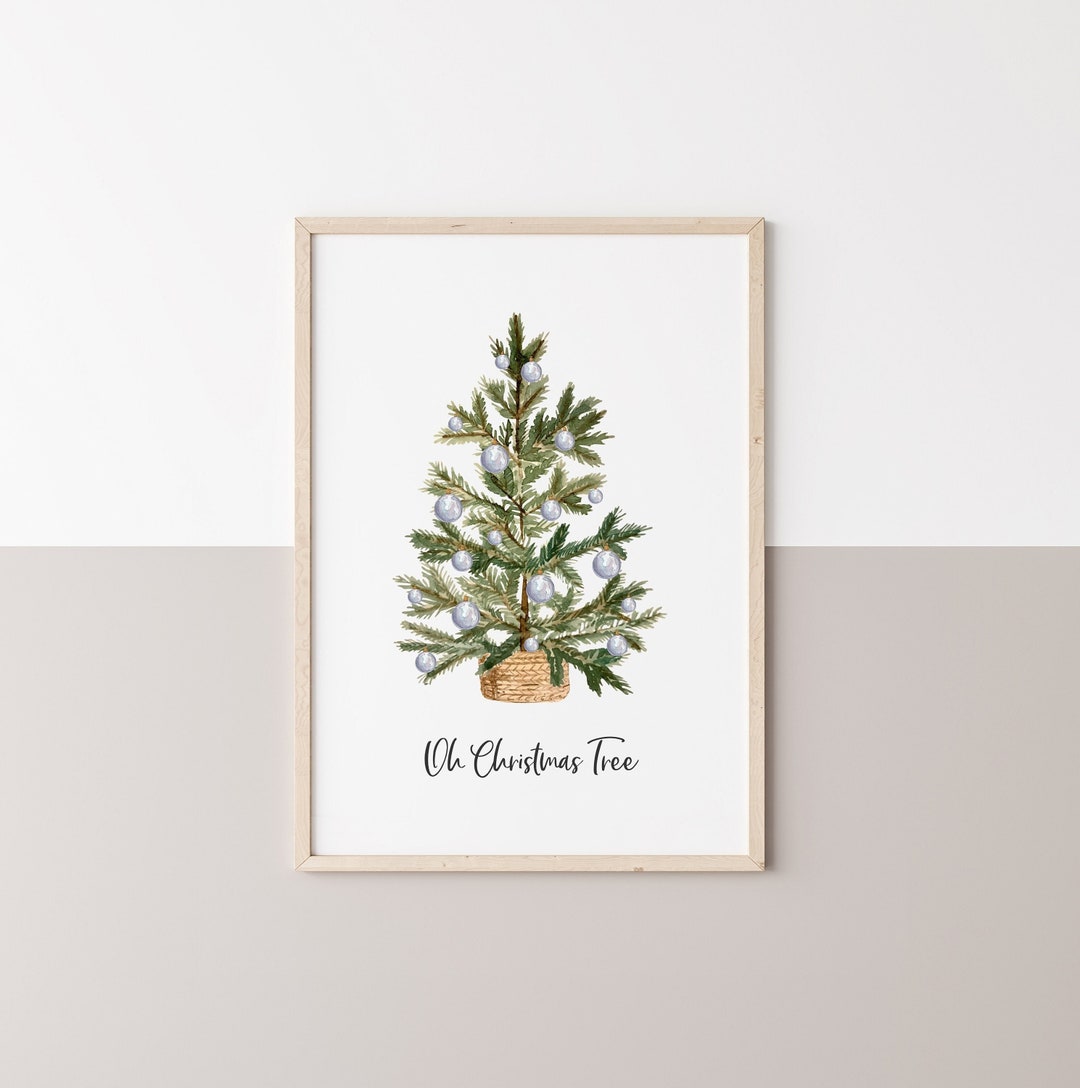 Oh Christmas Tree Print, Christmas Tree Printable, Christmas Prints ...