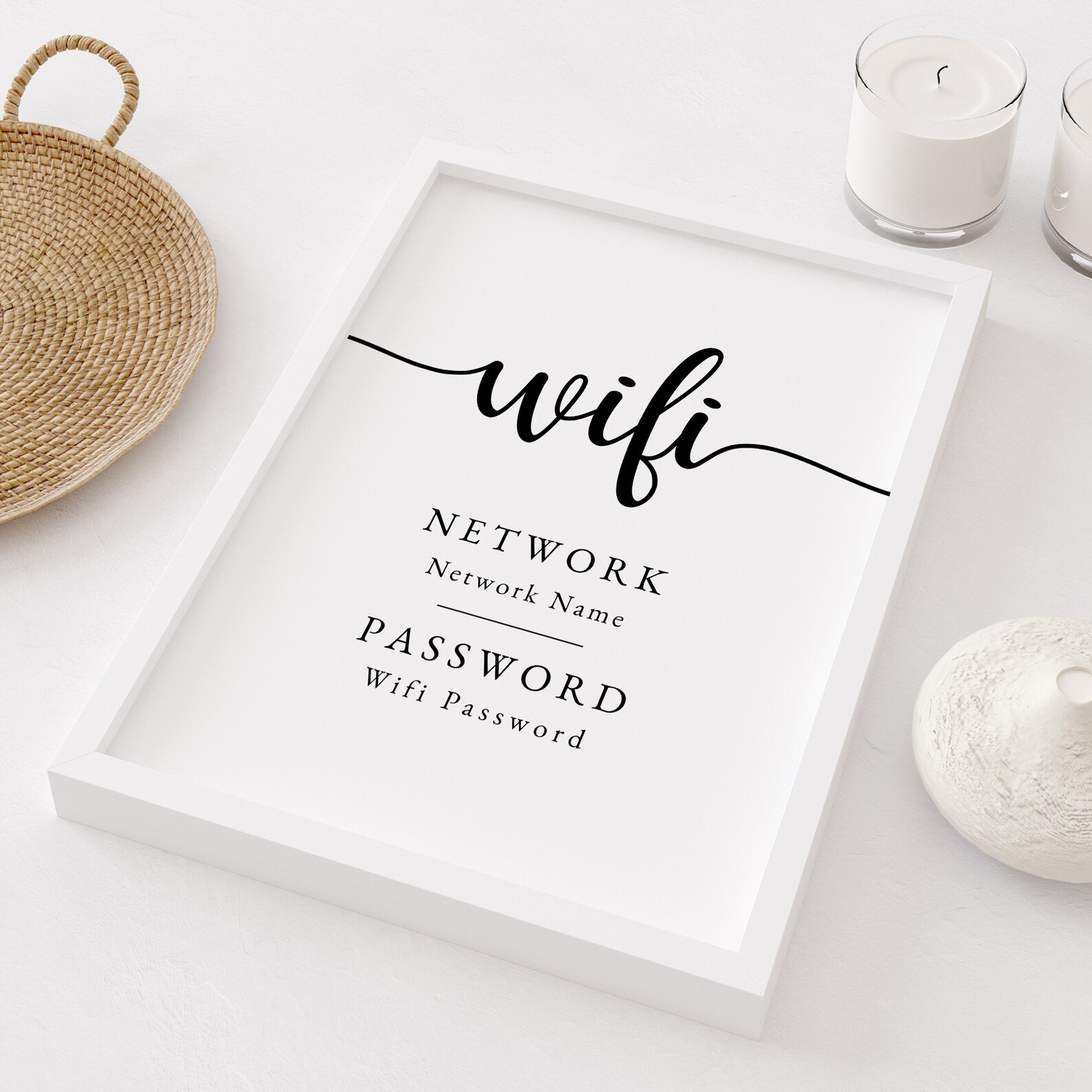 Editable WIFI Password Sign Wifi Sign Editable WIFI Sign | Etsy