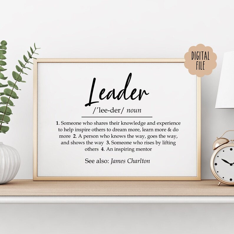 Custom Leader Definition Gift Boss Gift Boss Lady Gift | Etsy