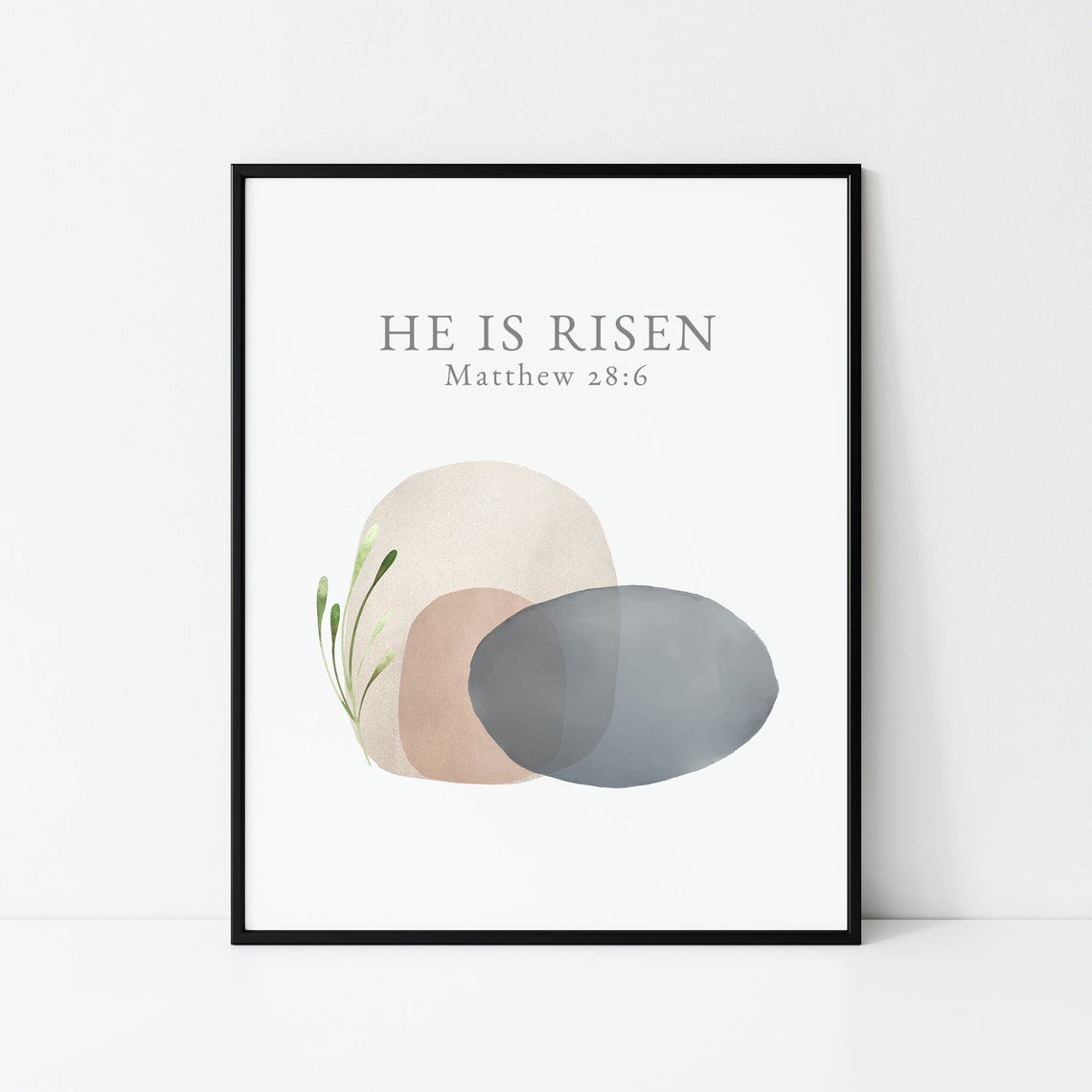 He is Risen Frame Print Easter Art Easter Art Print - Etsy