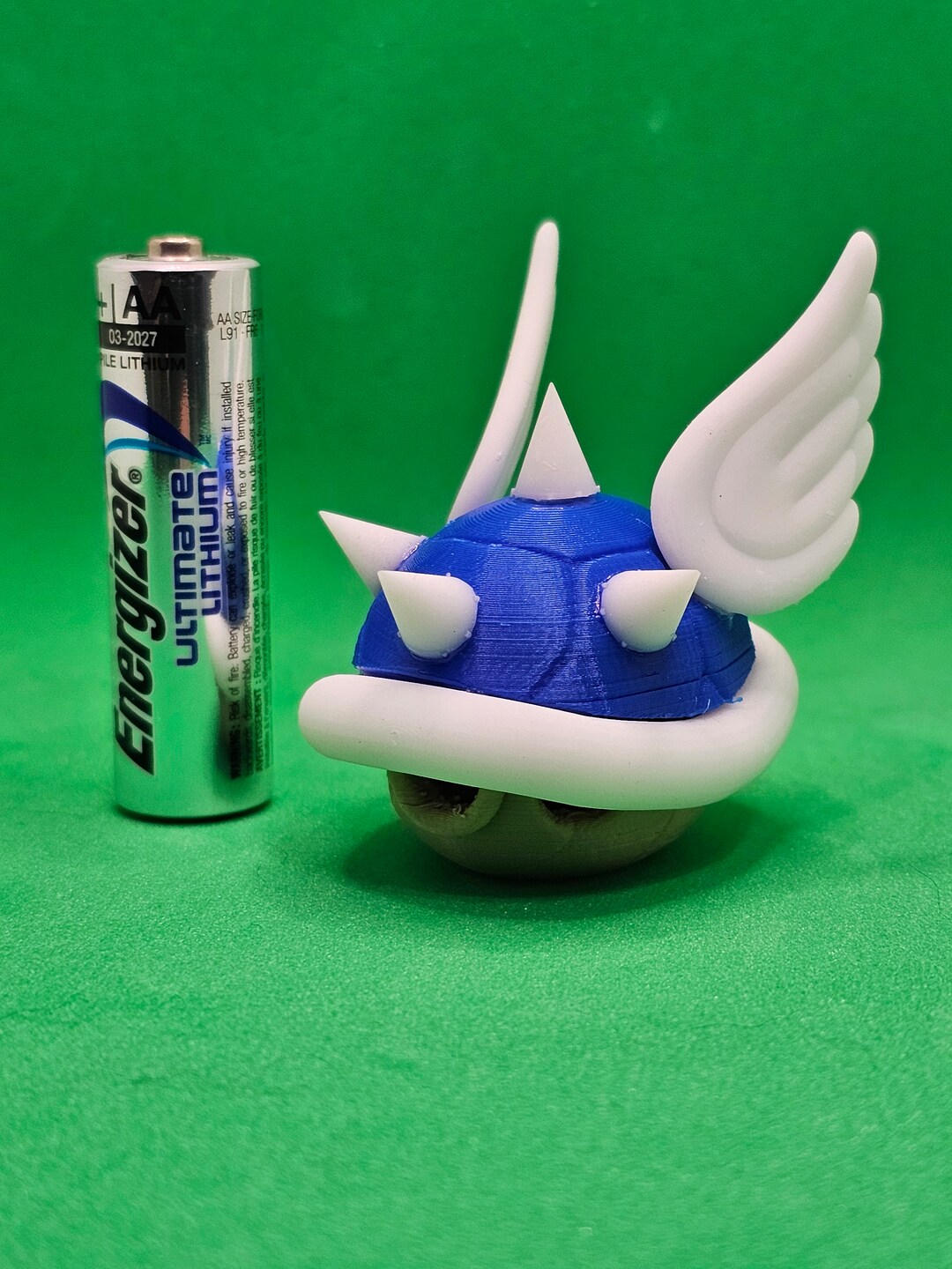 Mini Mario Kart Flying Blue Turtle Shell 1.5 In. (38 Mm) - Etsy