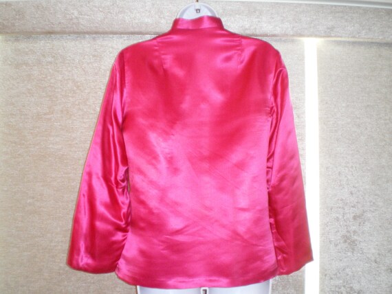 Beautiful Vintage Chinese Razzberry Pink Silk Jacket… - Gem