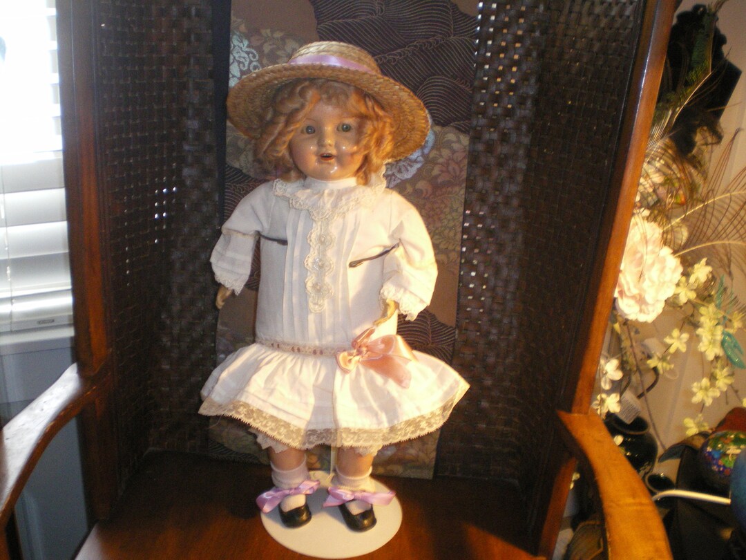 SAVE for Charlene 1930's Shirley Temple Composition Doll Wonderful Face ...