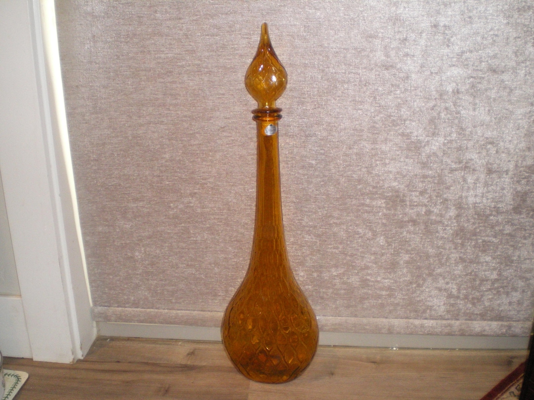 Wonderful Mid Century MCM Guildcraft Empoli Made in Italy Amber Quilted ...