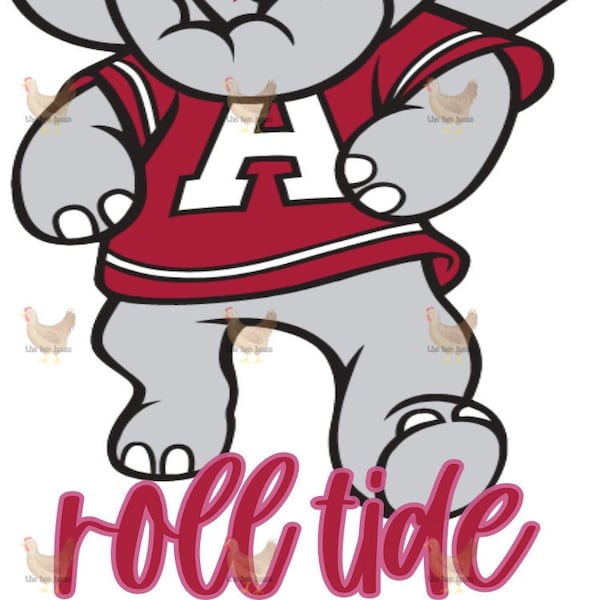 Roll Tide Elephant - Etsy