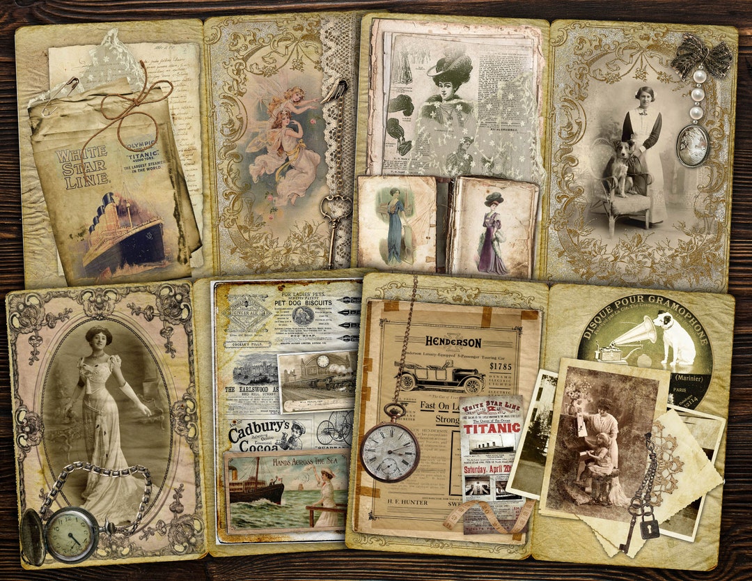 Titanic Junk Journal Titanic Journal Pages Vintage Journal - Etsy Australia