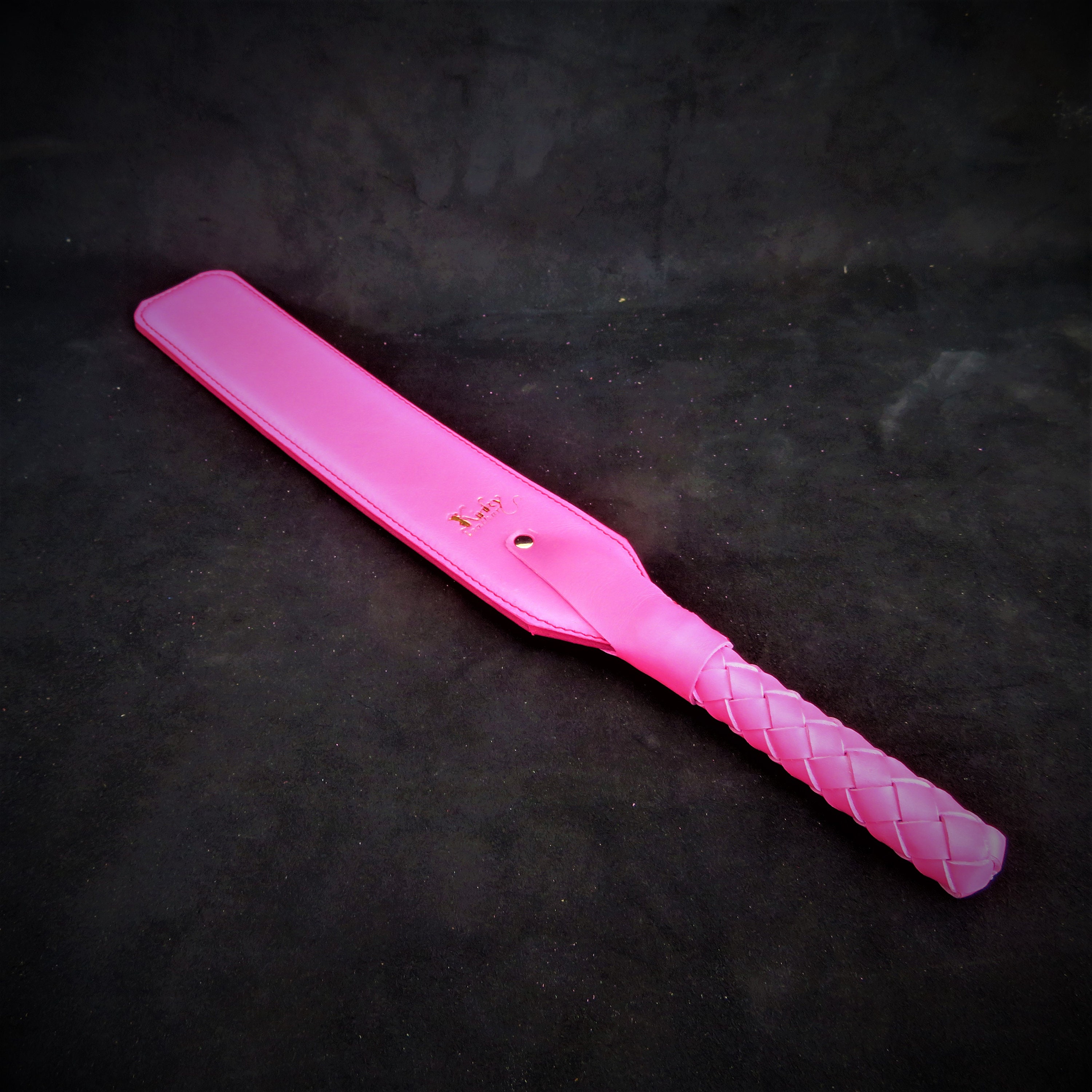 Handmade Spanking Paddle From Pink Leather, Playful Erotic Sex Toy ...