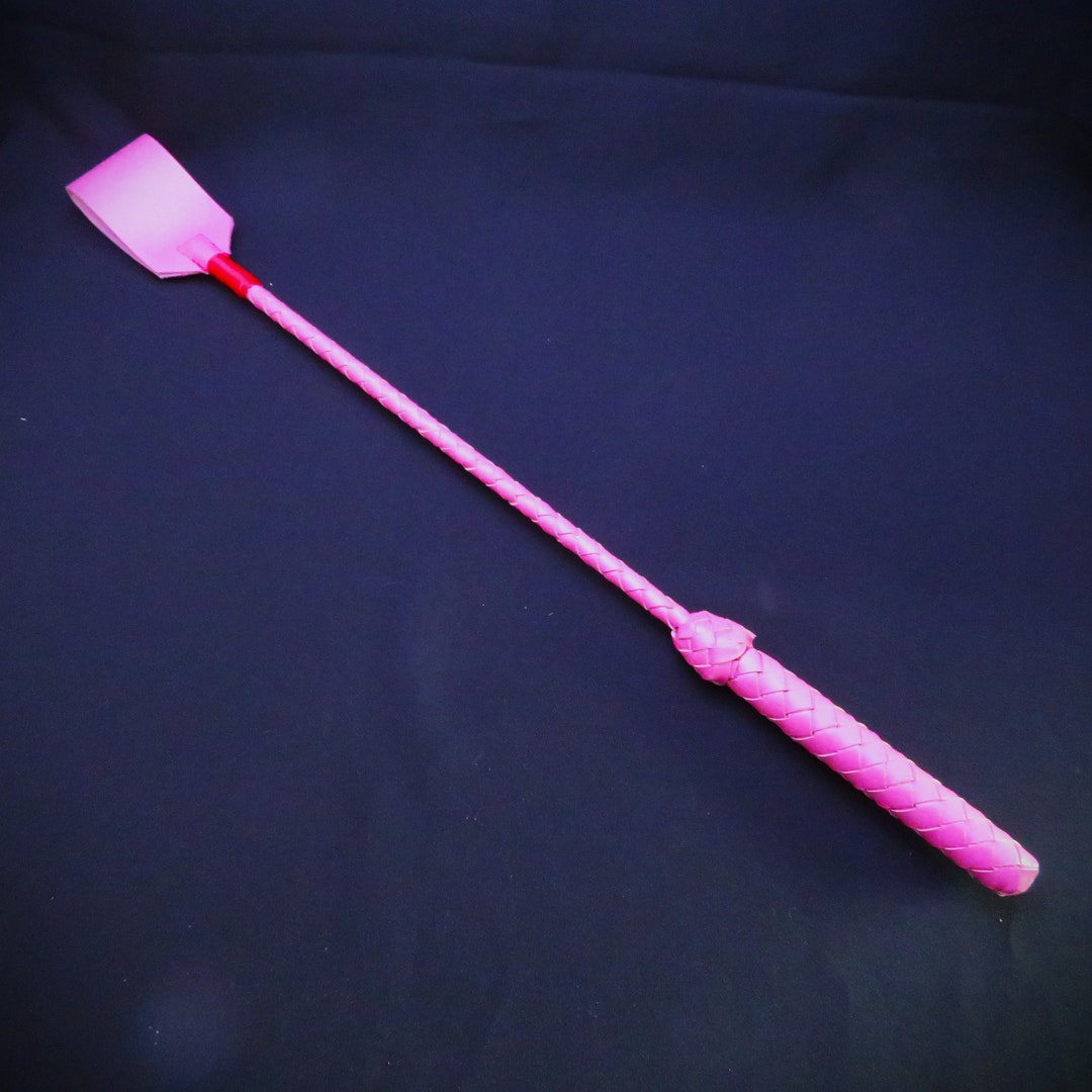 Handmade Pink Leather Riding Crop, Kinky BDSM Play Whip, Pink Whips ...