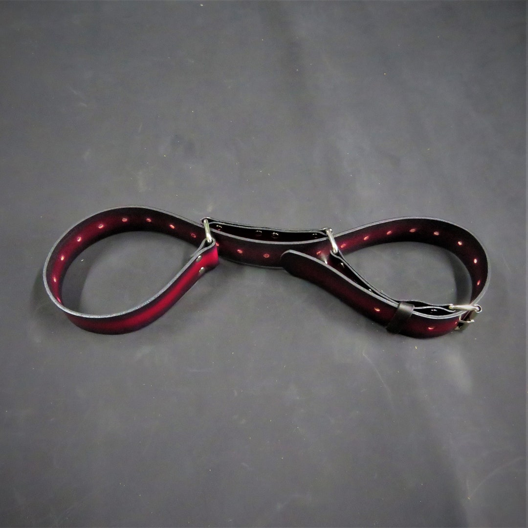 Handmade Leather Hobble Belt/ Bondage Cuffs, Submissive Restraints Set ...
