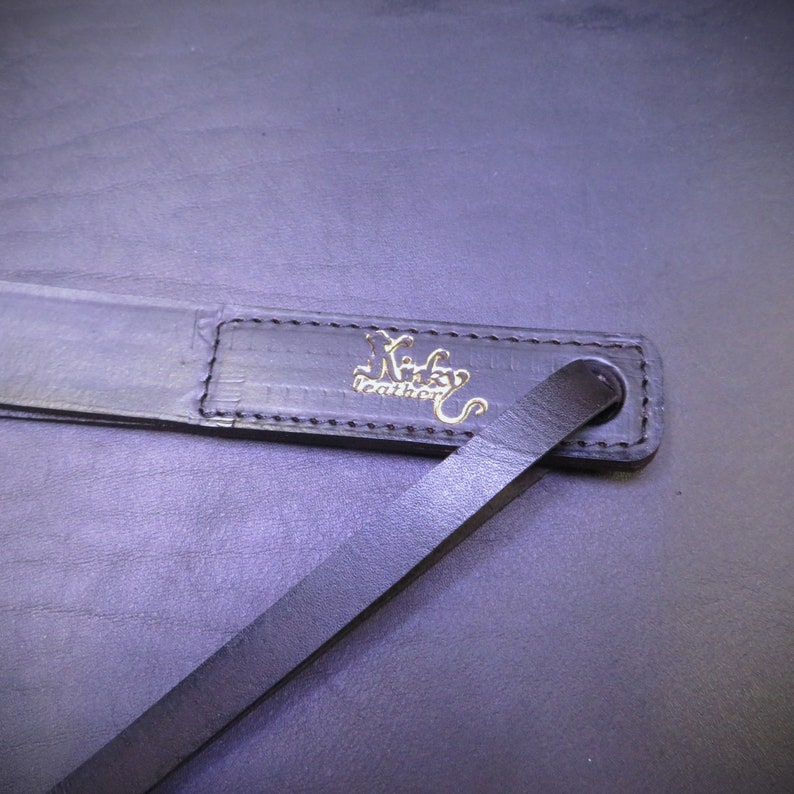 Handmade Black Leather Slapper, BDSM Fetish Black Paddle, Playful ...