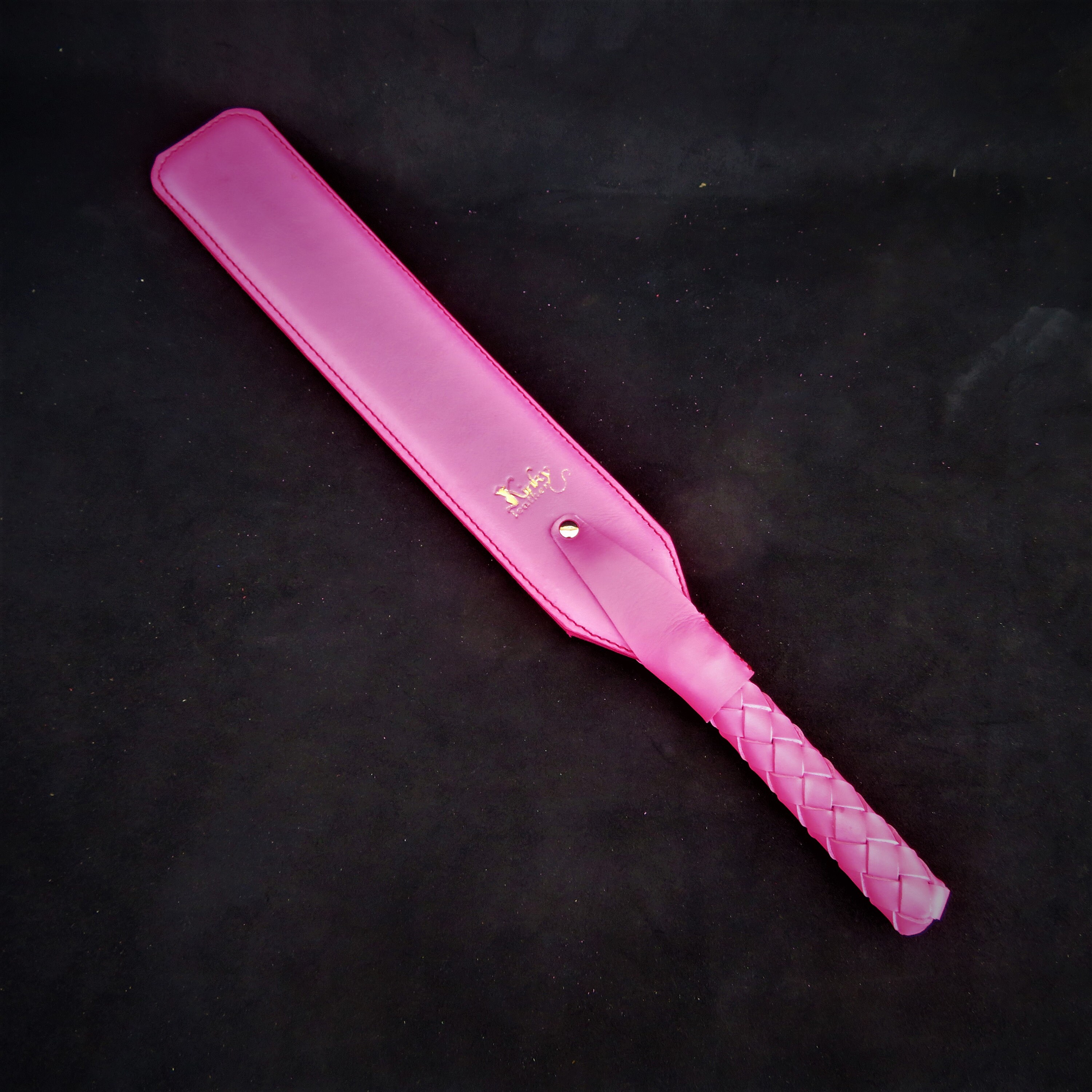 Handmade Spanking Paddle From Pink Leather, Playful Erotic Sex Toy ...