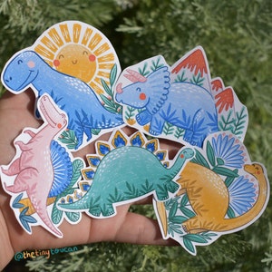 Happy Dinosaurs Sticker Pack! (5 Happy Dinosaurs Stickers, Tech ...