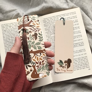 Foxes and Squirrels Bookmark. Woodland Creatures Illustration ...