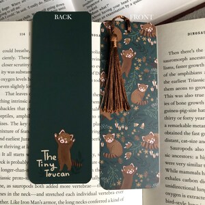Red Panda Bookmark. With or Without Tassel- Kawaii Bookmark- Book Worm ...