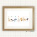NAME ANIMAL PRINT A4/A3- Kids Name Art- Nursery Wall Art- Name ...