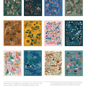 DATELESS Calendar- Perpetual- Academic Year, A4 Illustrated Wall ...