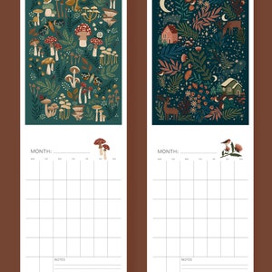 DATELESS Calendar- Perpetual- Academic Year, A4 Illustrated Wall ...