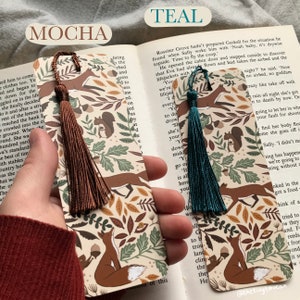 Foxes and Squirrels Bookmark. Woodland Creatures Illustration ...