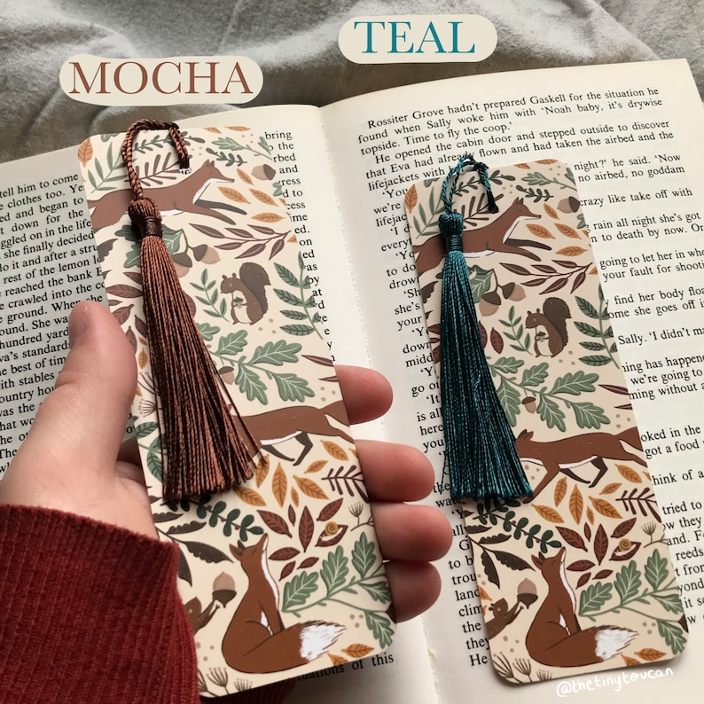 Foxes and Squirrels Bookmark. Woodland Creatures Illustration ...