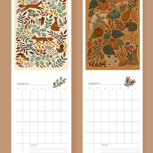 DATELESS Calendar- Perpetual- Academic Year, A4 Illustrated Wall ...