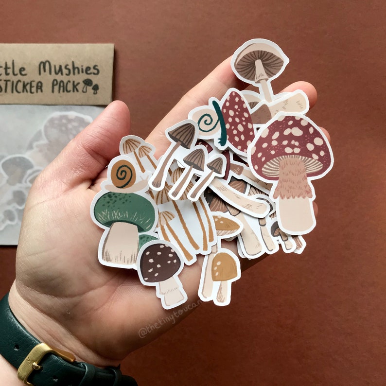 Little Mushies Gift Box- Illustrated Mushroom Stationery Gift Box ...