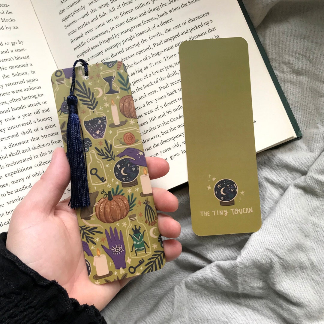 Crystal Ball Bookmark in Swap Green. Halloween, Apothecary, Pumpkin ...