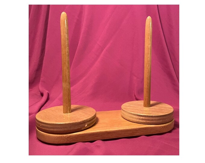 Handmade Wooden Double Yarn Butler Knitting Tool With Ball Bearings - Etsy