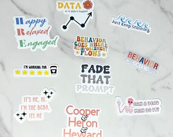 ABA Lets Pair Sticker BCBA Lets Pair Behavior Analyst Pear Autism Car ...