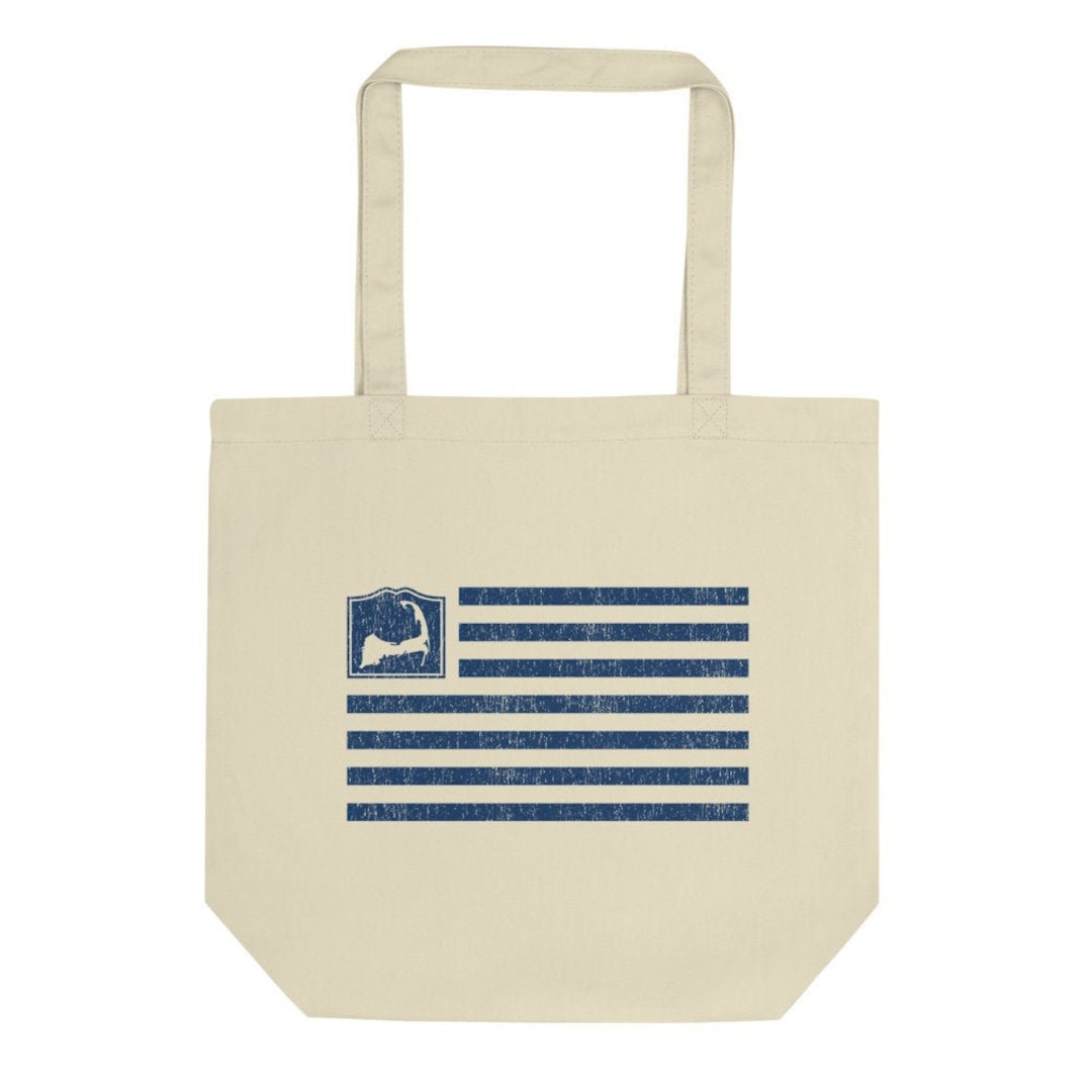 Cape Cod Flag Tote Bag, Cape Cod Mass Tote Bag, Cape Cod MA Bag, Cape ...