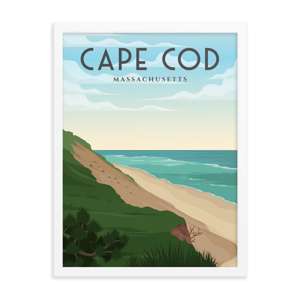 Cape Cod National Seashore Framed Poster, Cape Cod Print, Cape Cod Wall ...