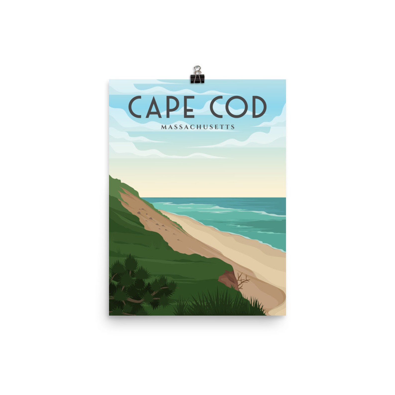 Cape Cod National Seashore Poster, Cape Cod Print, Cape Cod Wall Art ...