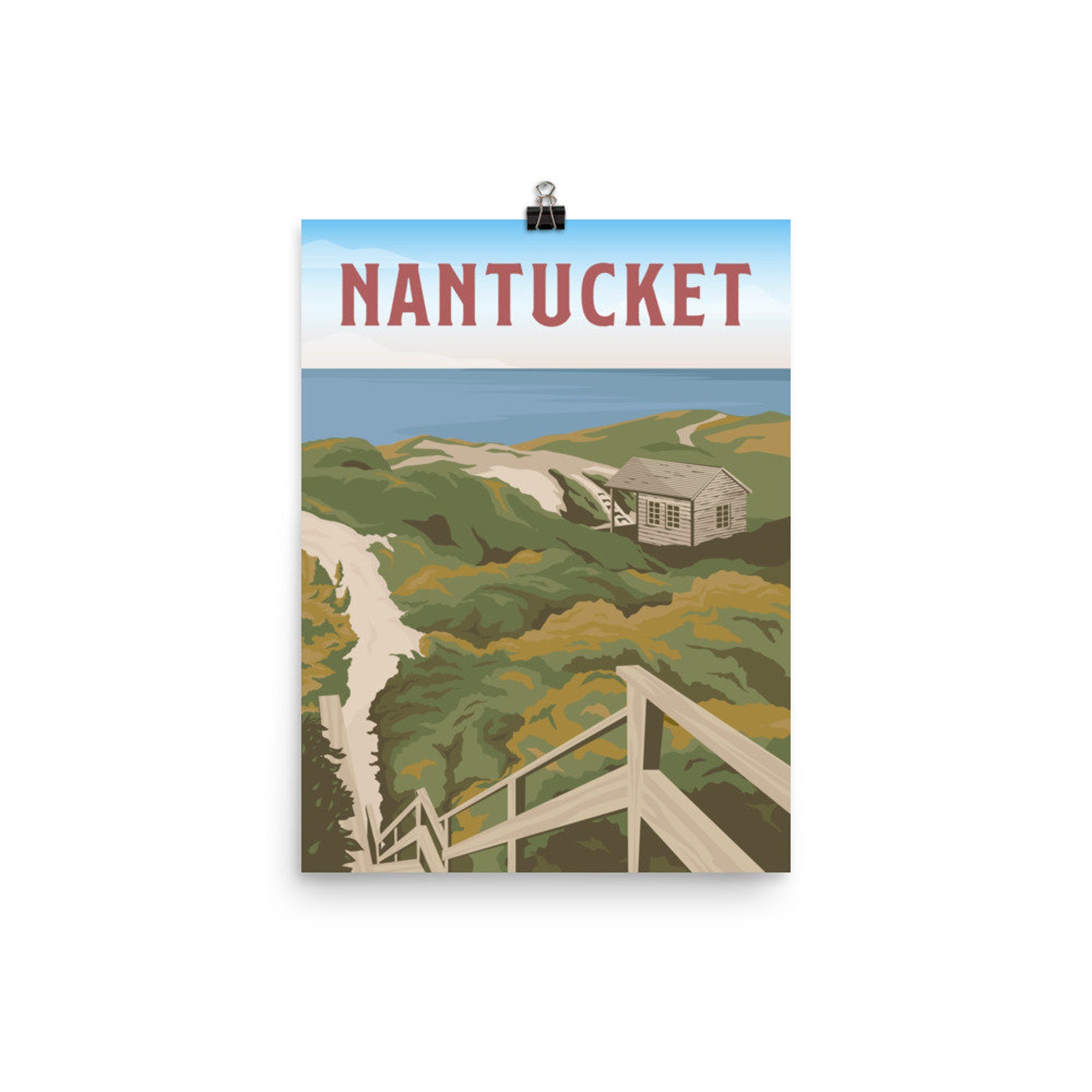 Nantucket Island Poster, Nantucket Print, Nantucket Wall Art, Nantucket ...