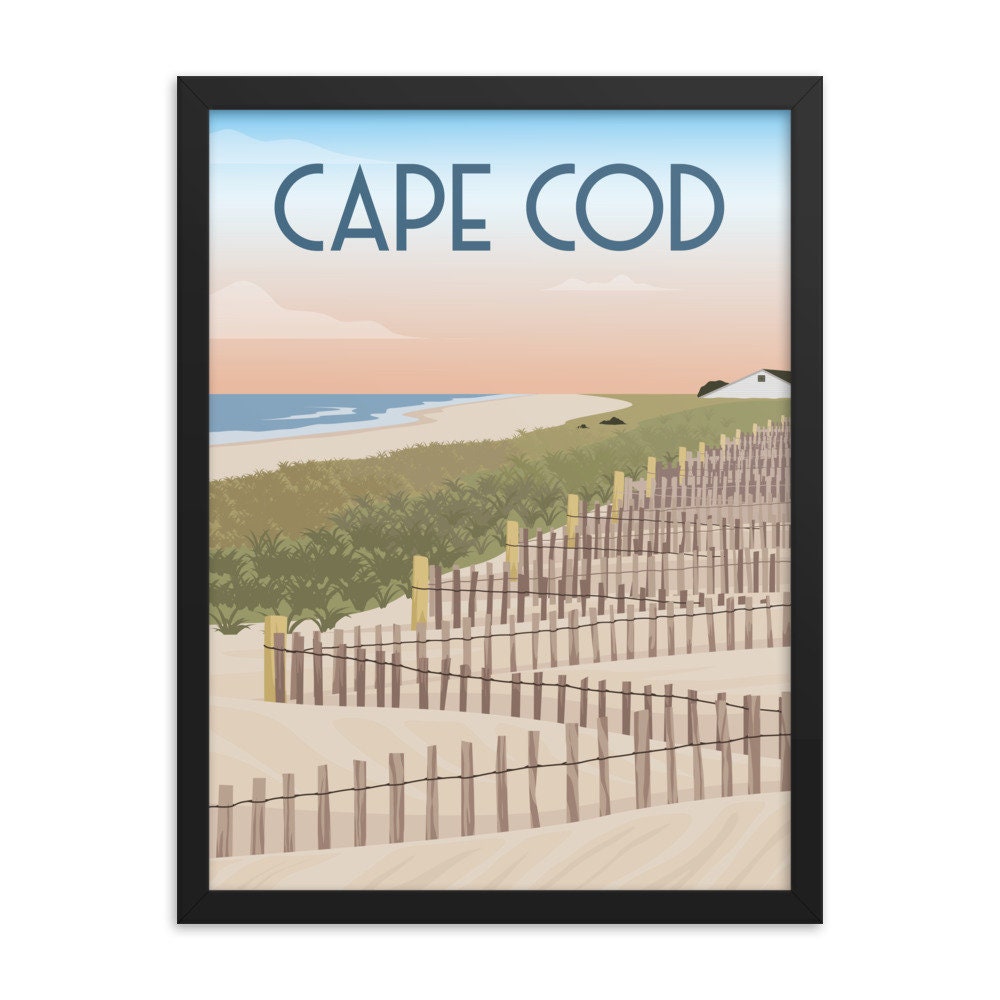 Cape Cod Beach Framed Poster, Cape Cod Print, Cape Cod Wall Art, Cape ...