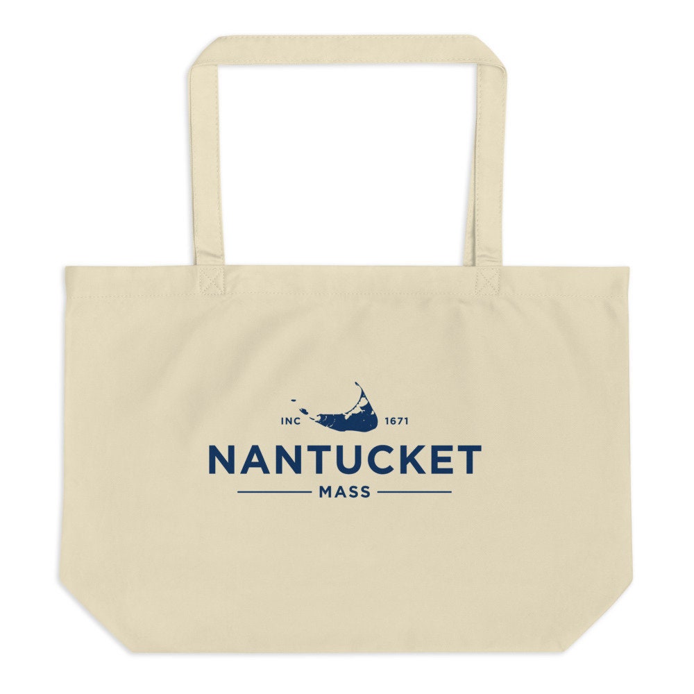 Nantucket Large Tote Bag, Nantucket Mass Tote Bag, Nantucket Grocery ...