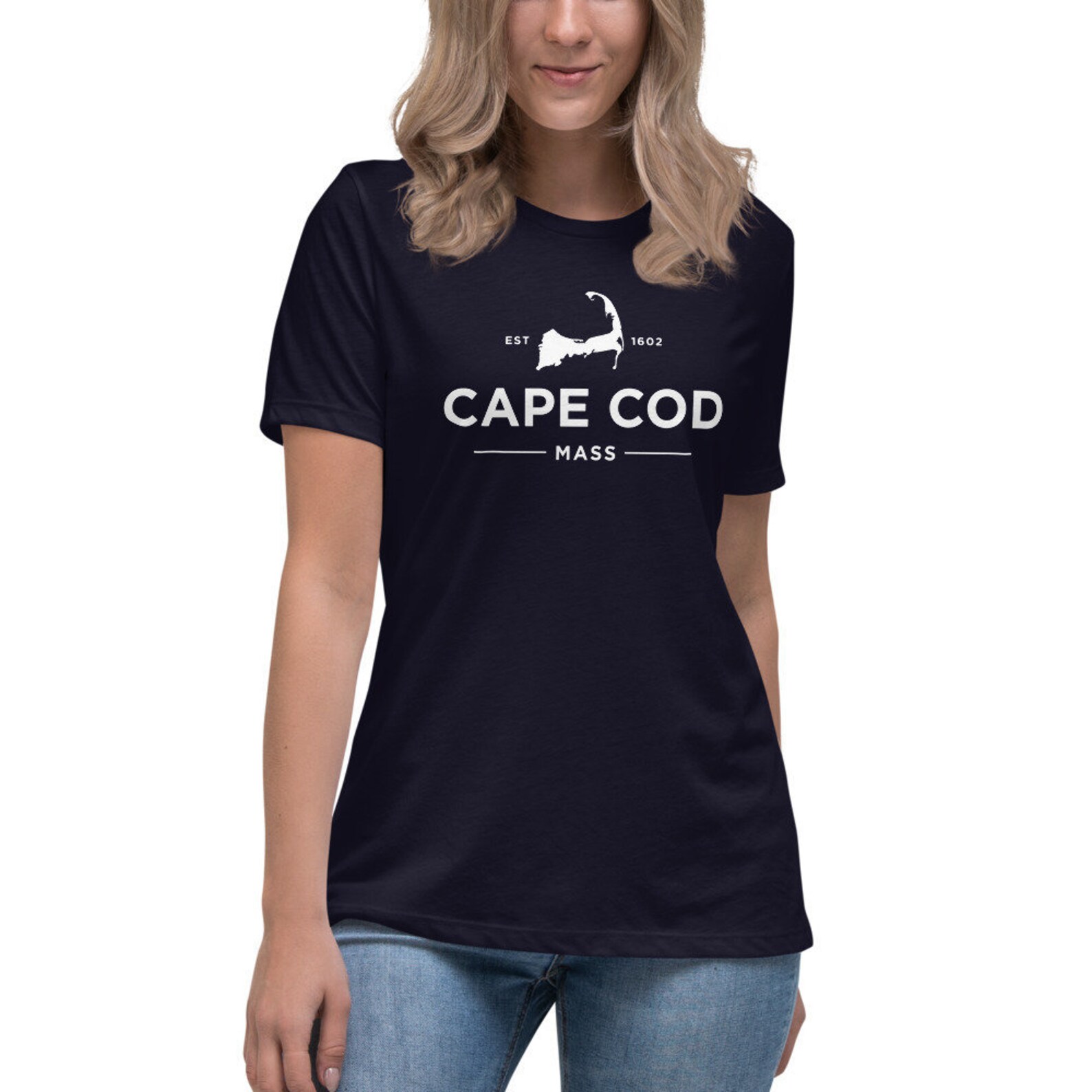 Cape Cod Women's T Shirt, Cape Cod Mass Women's Relaxed T-shirt, Women ...