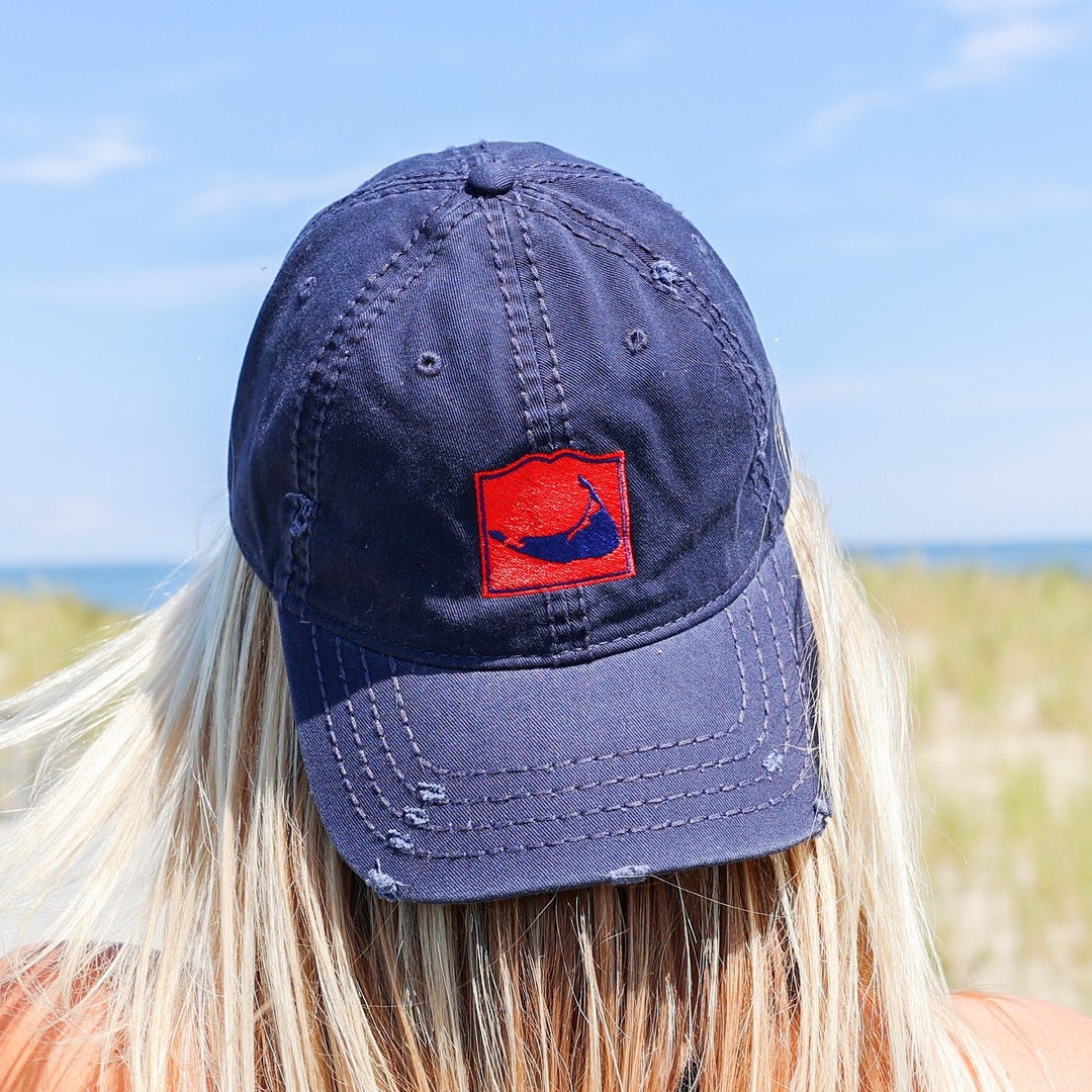 Nantucket Distressed Dad Hat, Nantucket Vintage Hat, Nantucket Hat ...