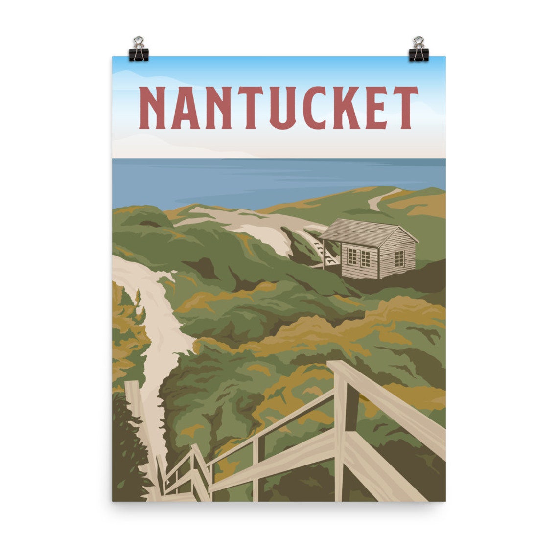 Nantucket Island Poster, Nantucket Print, Nantucket Wall Art, Nantucket ...
