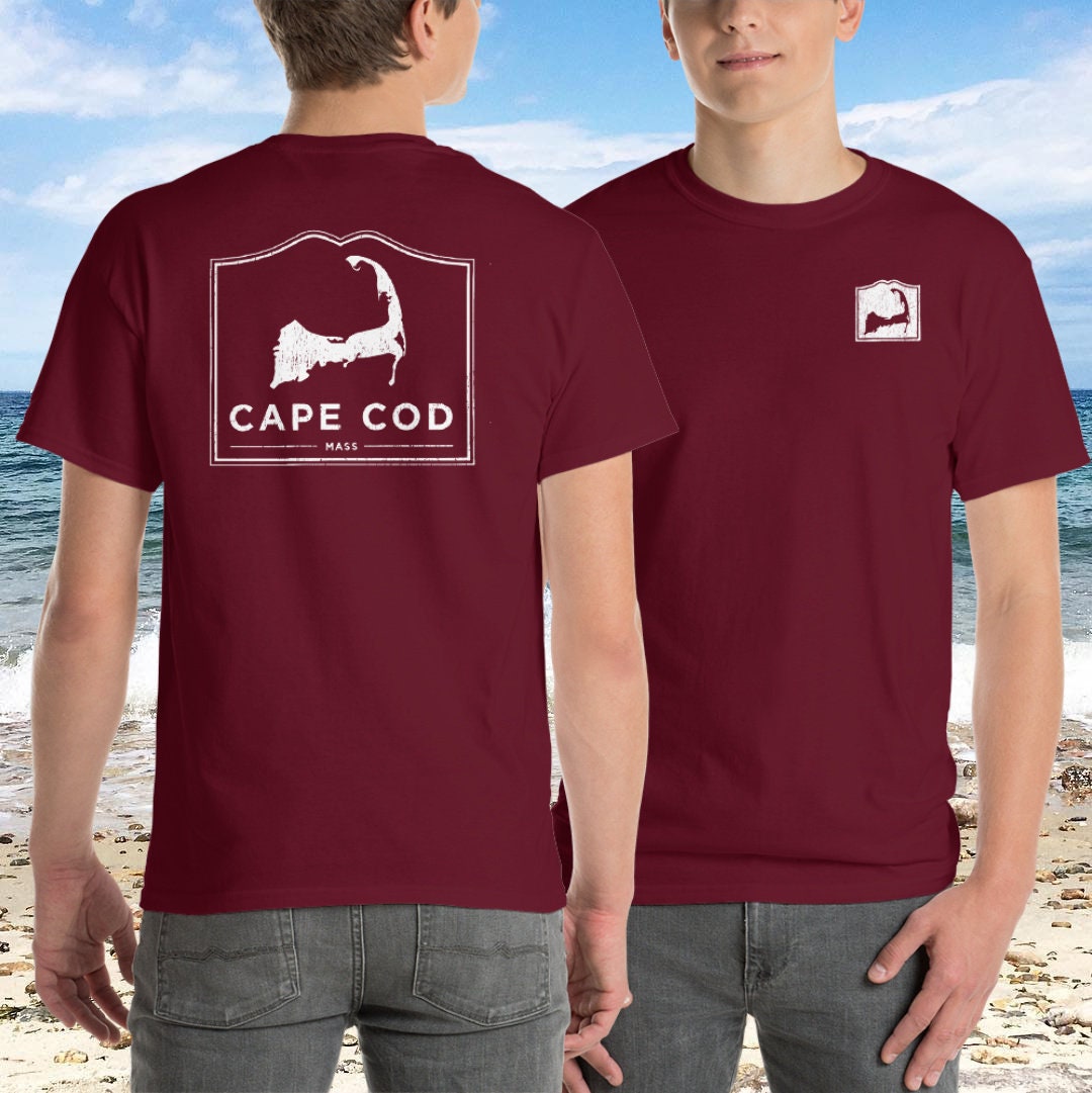 Cape Cod Mass Short-sleeve T-shirt, Cape Cod MA T Shirt, Cape Cod Tee ...