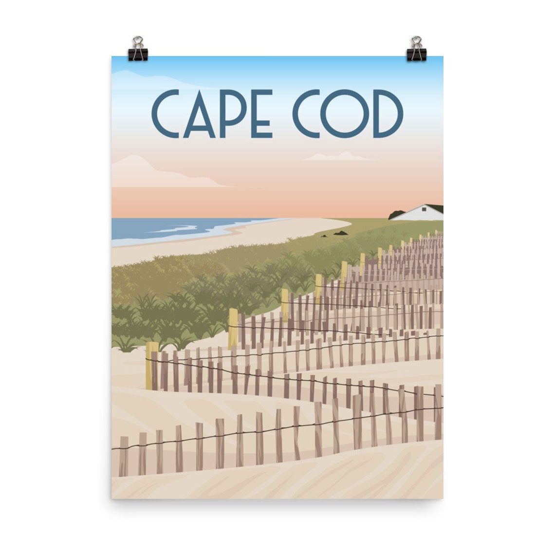 Cape Cod Beach Poster Cape Cod Print Cape Cod Wall Art Cape - Etsy