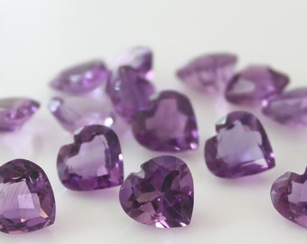 Cut and Polished AAA Amethyst Heart Shape - Etsy