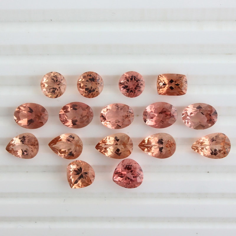 Peach Gemstone - Etsy UK