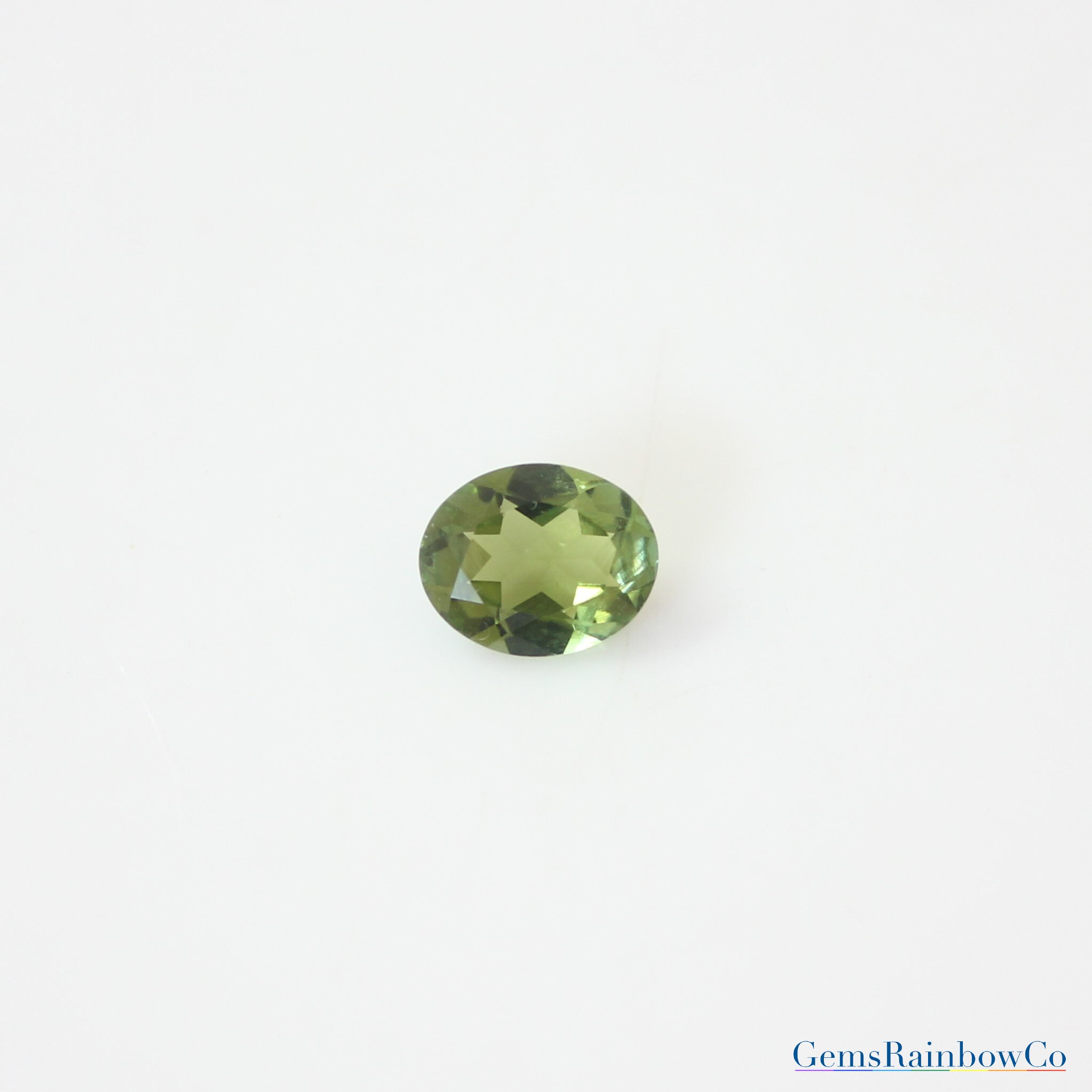 Light Green Tourmaline 10x8mm Oval Faceted Natural Loose - Etsy
