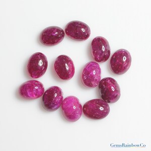 Buy Ruby Oval Shape Cabochon Loose Gemstone Available in Size 8x6 Mm to ...