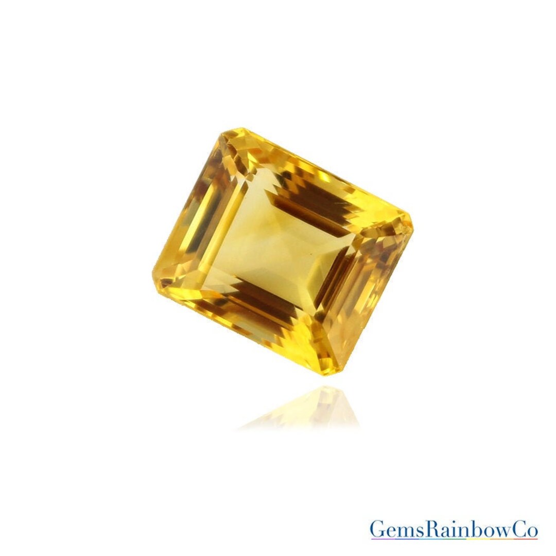 Best Quality 13x11mm Golden Citrine Octagon Faceted Loose Gemstone AAA ...