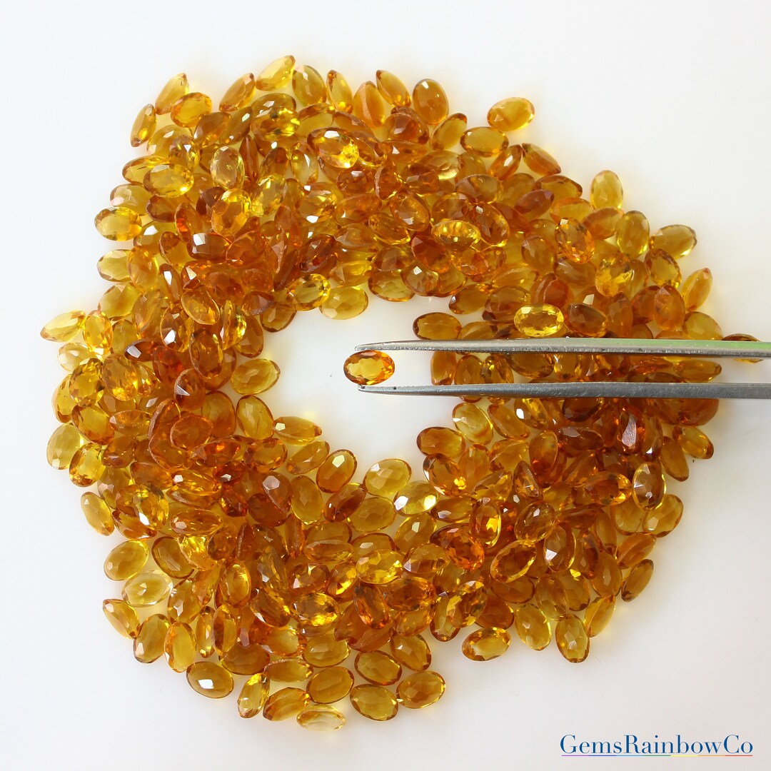 Natural Citrine 5x3mm, 6x4mm and 7x5mm Citrine Oval Faceted Loose ...